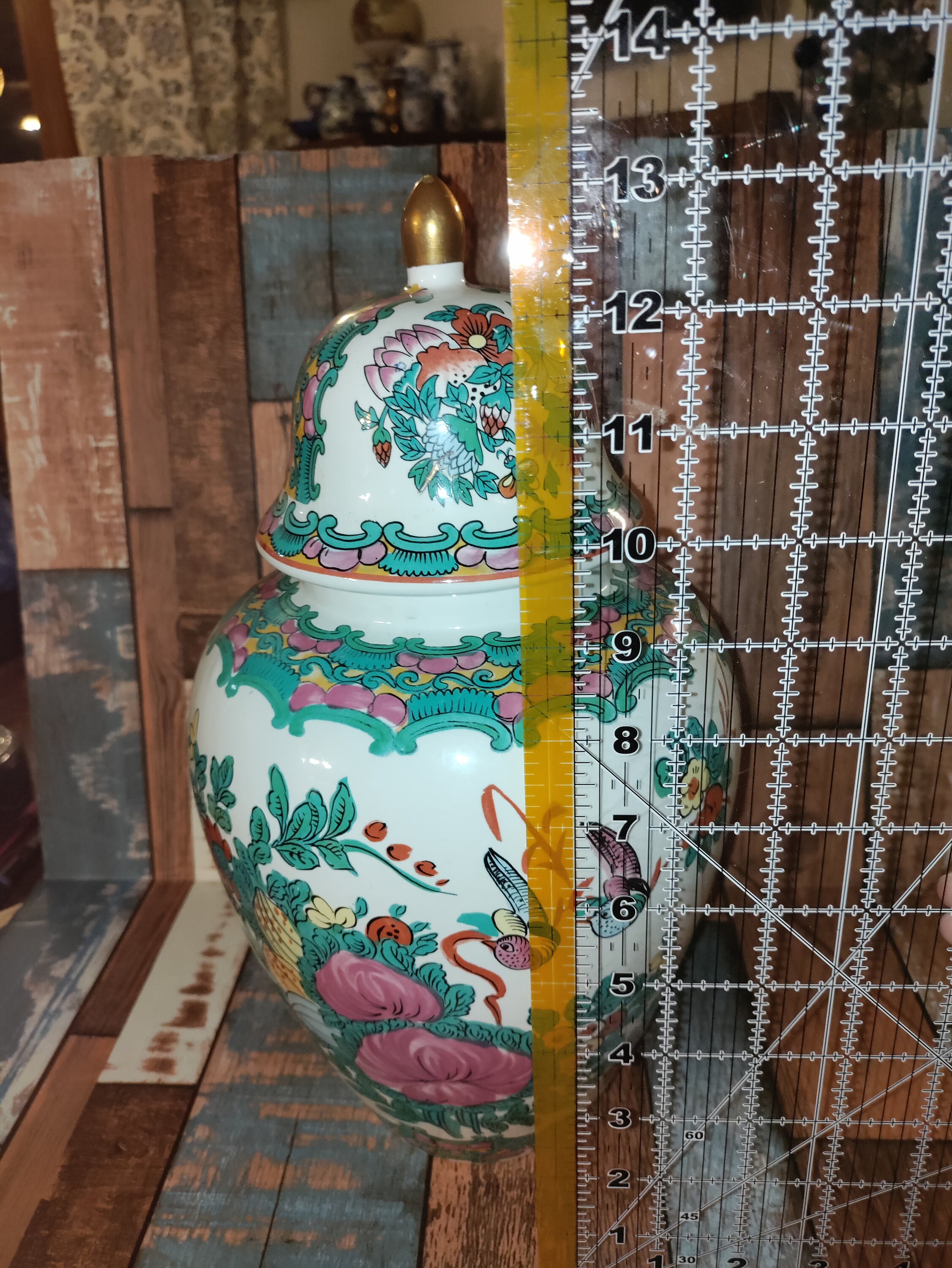 Vintage 13 Mandarin Temple Jar Ginger Jar Big Boy Colorful - Etsy