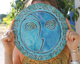 Ceramic Moon Tile | Etsy