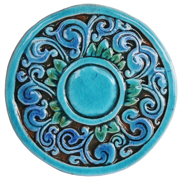 Green Circle Tiles - Etsy
