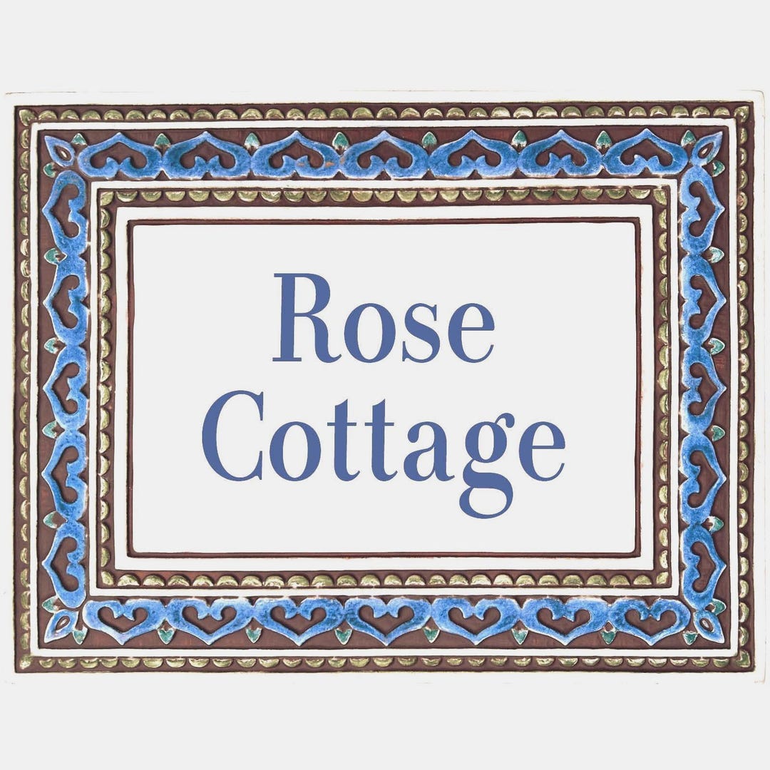 Personalized Spanish Tile Address Sign: Hand-carved Ceramic House ...