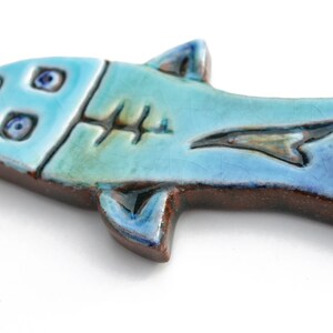 3 Fish, Art for Garden, Abstract Ceramic Tile Compositions, Garden ...