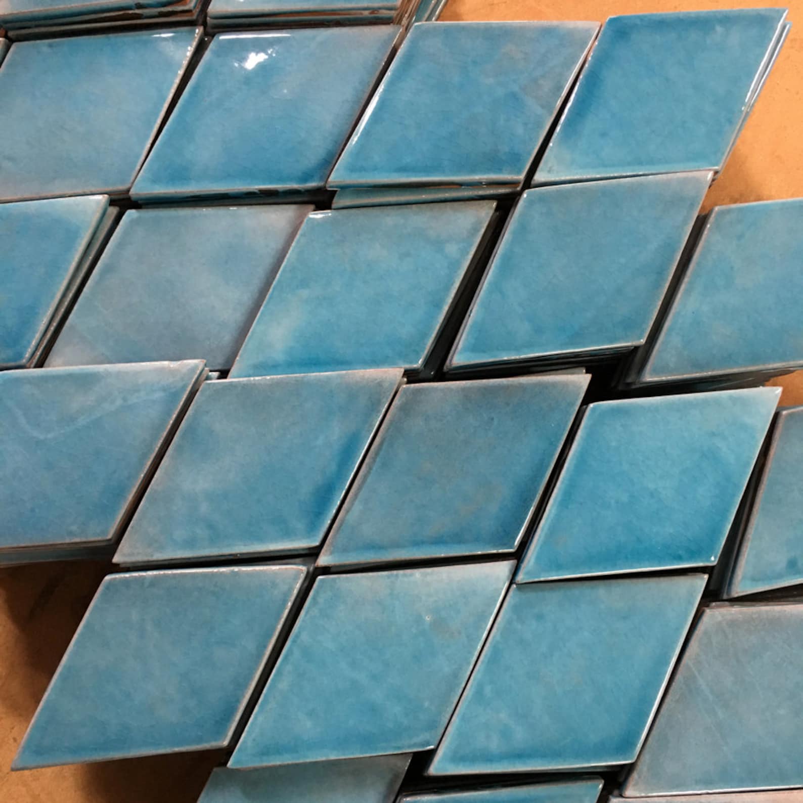 10.76 Sq Ft Diamond Tiles Hand Painted Tiles in Custom Color - Etsy