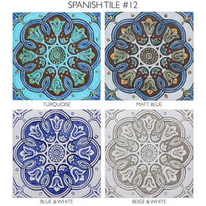Large Spanish Tile Wall Art Made From Ceramic, Spanish Tile Mural ...