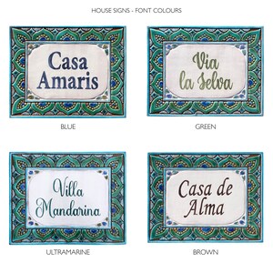 Address Sign Tile Design, Outdoor Sign, Decor House Sign in Deep Relief ...