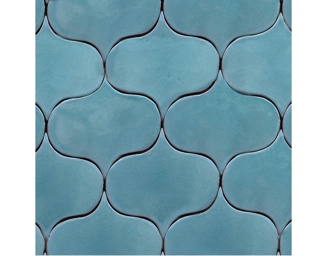 1 Sq Ft Droplet Tiles, Hand Painted Tiles in Custom Color, Field Tiles ...