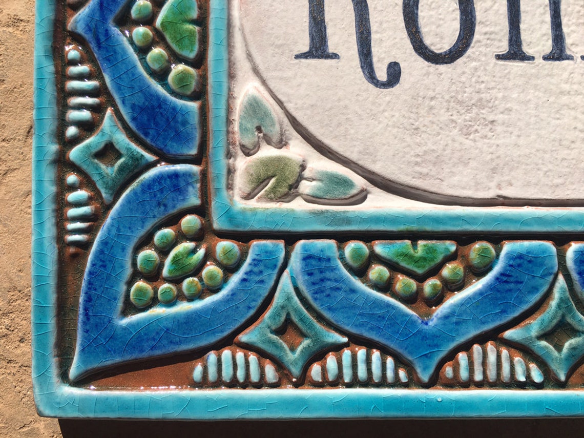 Large House Sign Made From Ceramic Custom House Plaque - Etsy