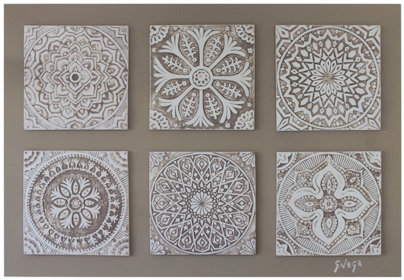 6 Ceramic Tiles for Kitchens Backslash, Bathrooms Decorative Tiles ...