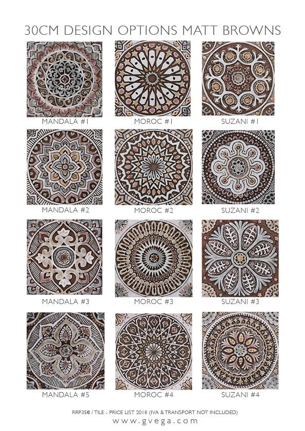 Unique Mandala Decorative Tile With Relief Carving Ceramic | Etsy