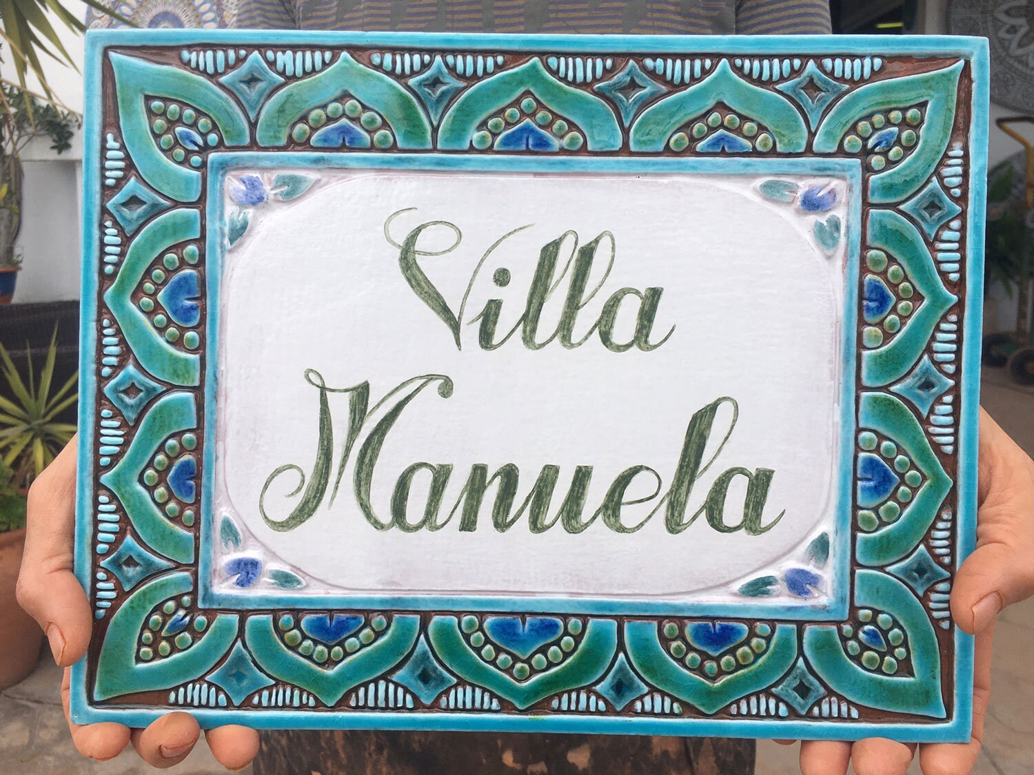 Ceramic House Sign Personalised House Name Sign House | Etsy