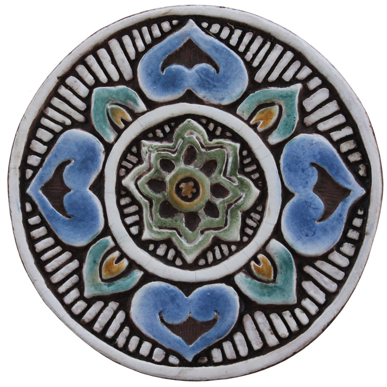 3 Beautiful Wall Art Tiles Made From Ceramic Handmade Ceramic | Etsy