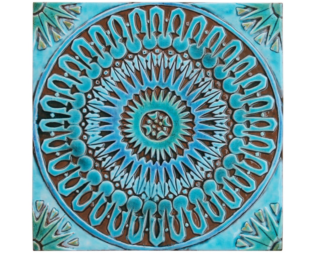 Bathroom Wall Decor With Moroccan Design, Ceramic Tile, Bathroom Art ...