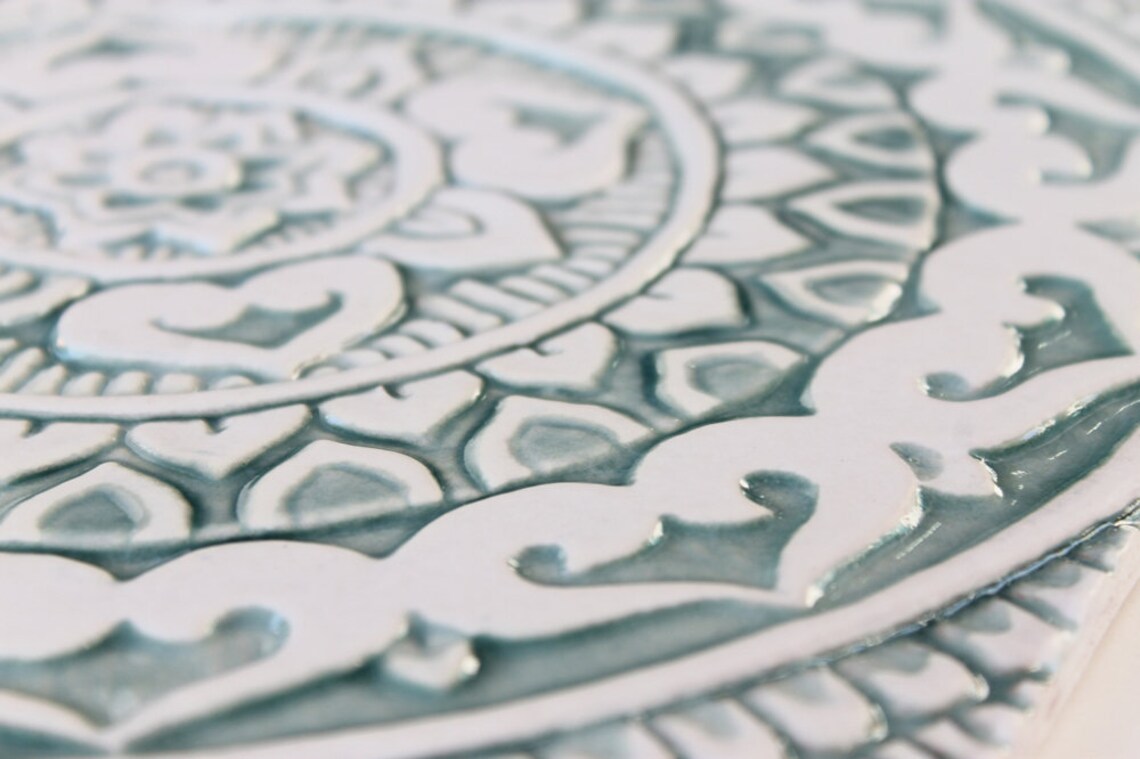 Hand Painted Tiles in Mandala Design for Wall Hanging - Etsy
