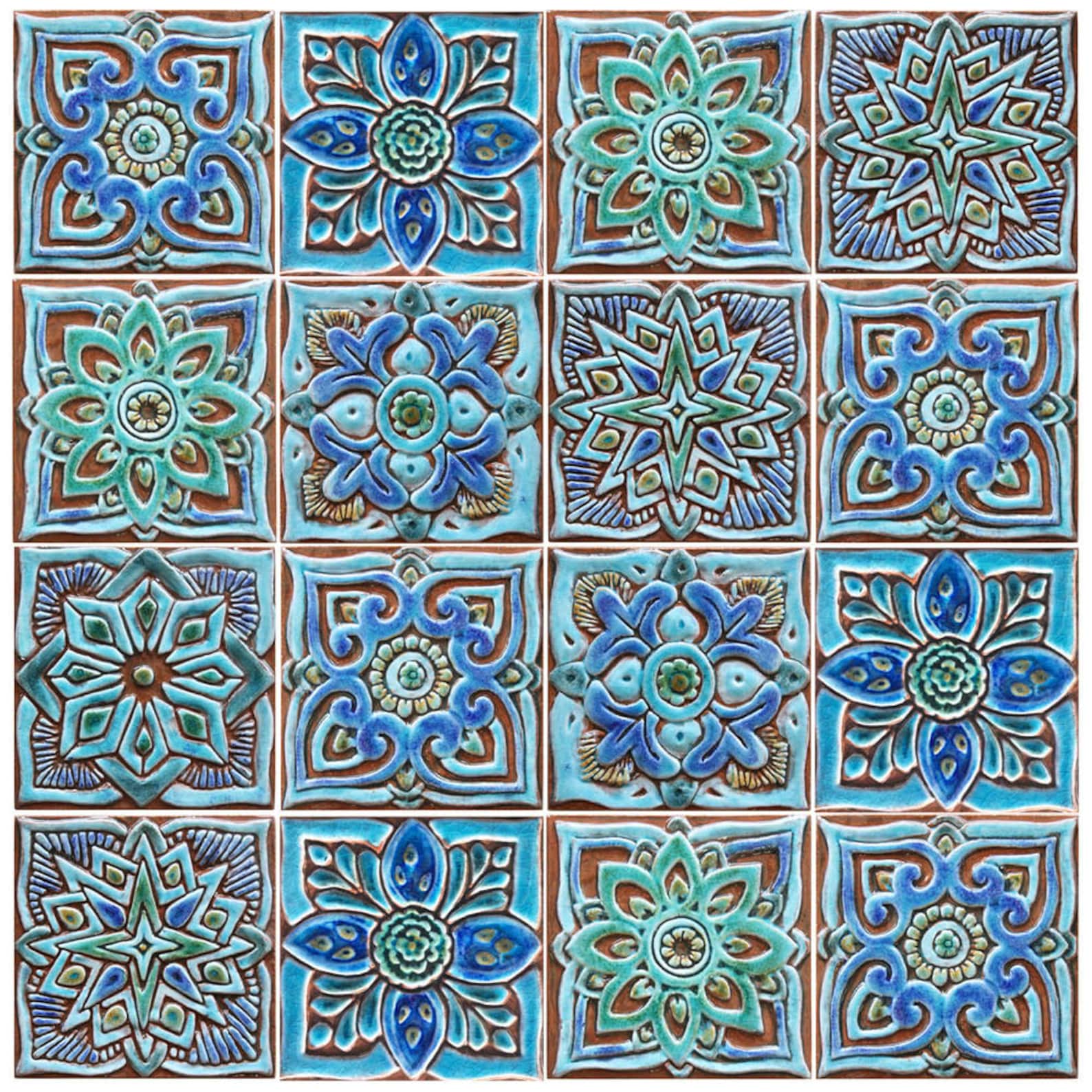 Marroquí azulejo arte exterior decoración de jardín arte - Etsy México