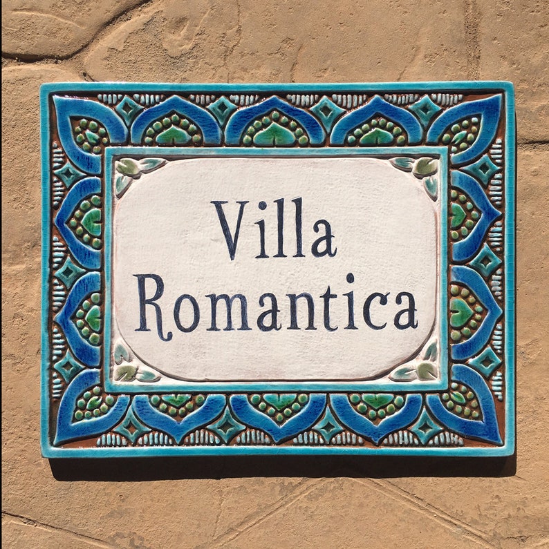 Large House Sign Made From Ceramic Custom House Plaque - Etsy