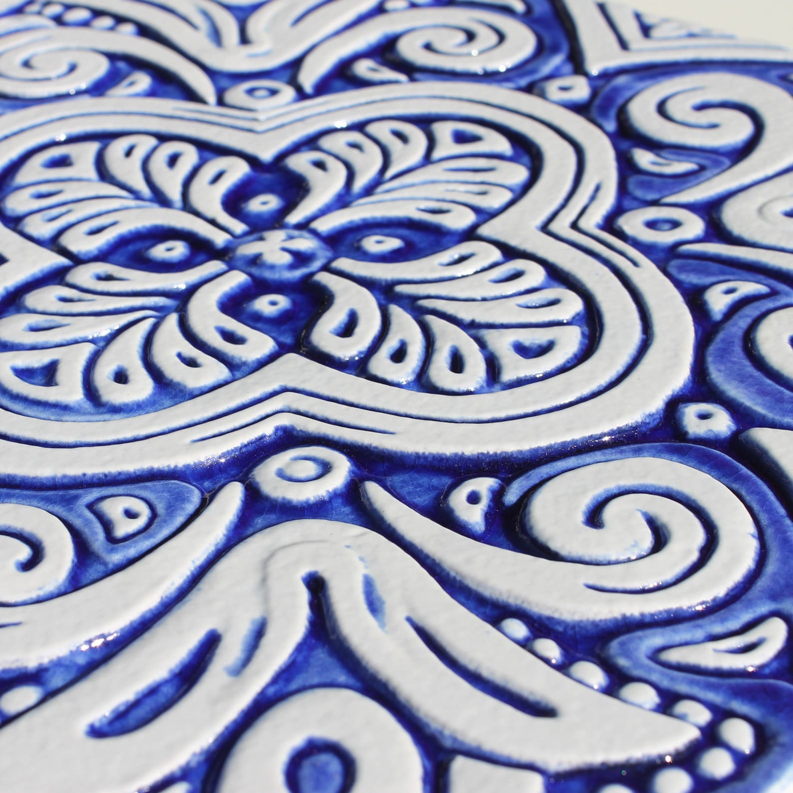 Large Spanish Tile Wall Art Made From Ceramic, Spanish Tile Mural ...