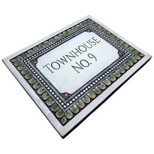 Decor Outdoor Address Sign, Ceramic Tile Design, Custom House Name ...