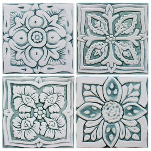 12 Decorative Tiles for Kitchens and Bathroomshandmade Tiles - Etsy