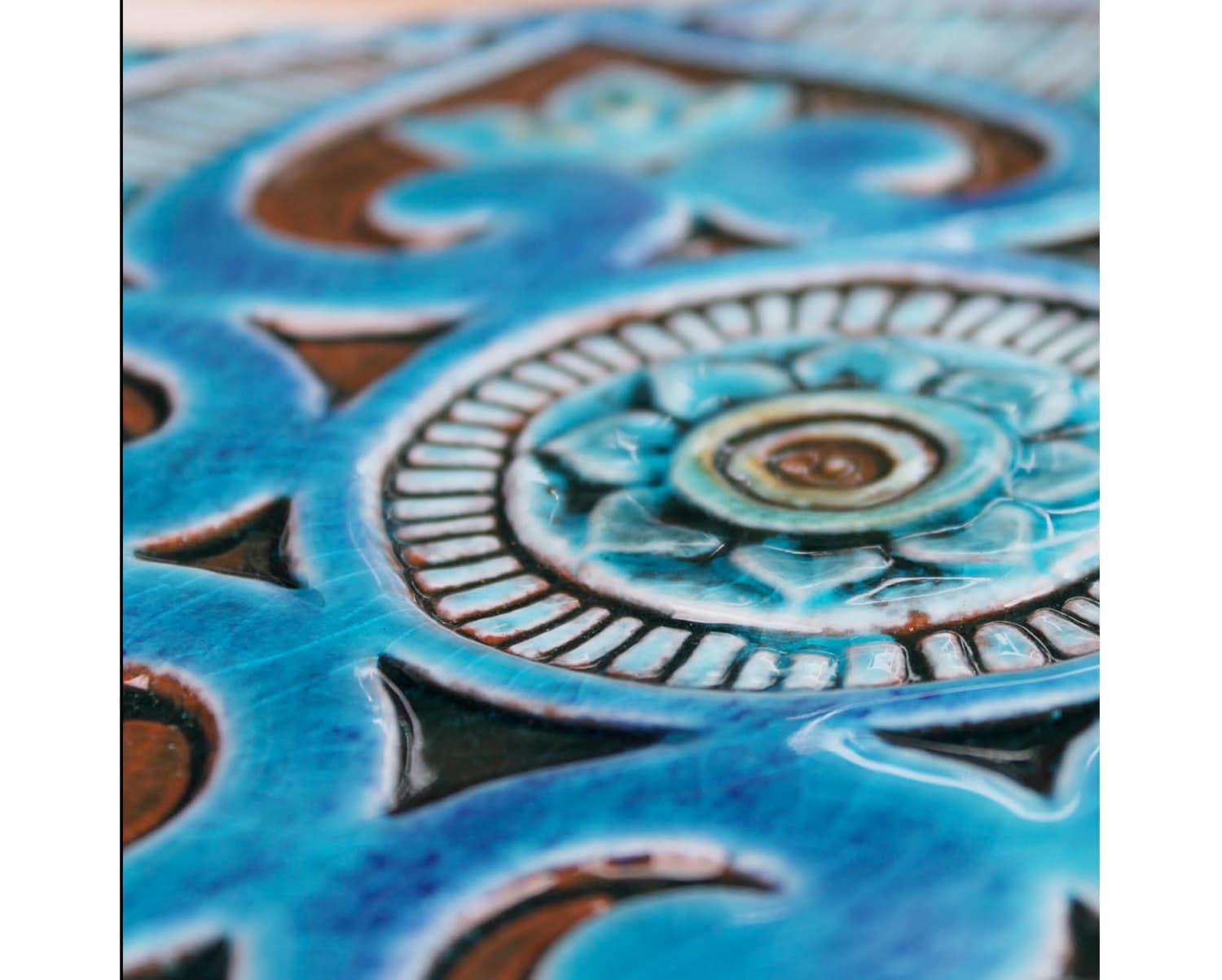 Mandala wall hanging made from ceramic outdoor wall art | Etsy