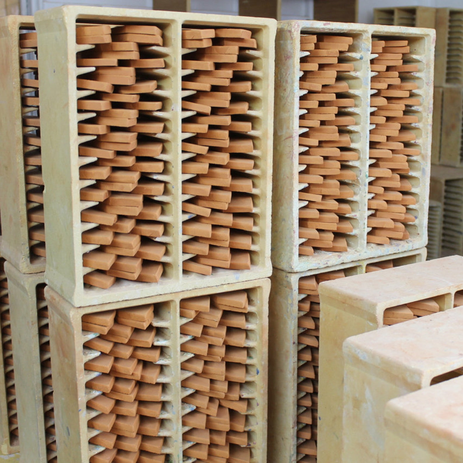 10.76 Sq Ft Picket Tiles 1 M2 Geometric Tiles Hand Painted | Etsy