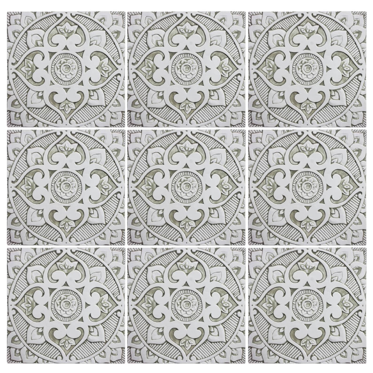6 Ceramic Tiles for Kitchens Backslash, Bathrooms Decorative Tiles ...