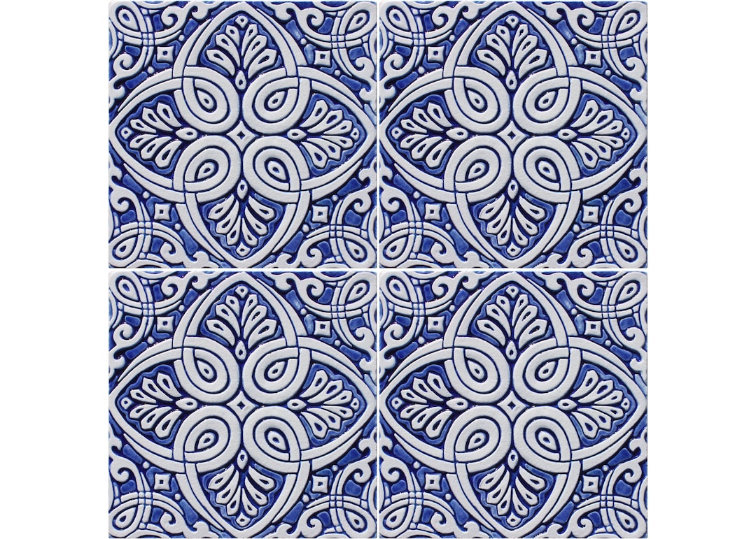 4 Large Spanish Tiles, Ceramic Tiles for Kitchens and Bathrooms, Tile ...