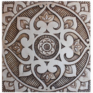 4 Mandala Tile for Meditation Art, Spiritual Gift, Yoga Art Decoration ...