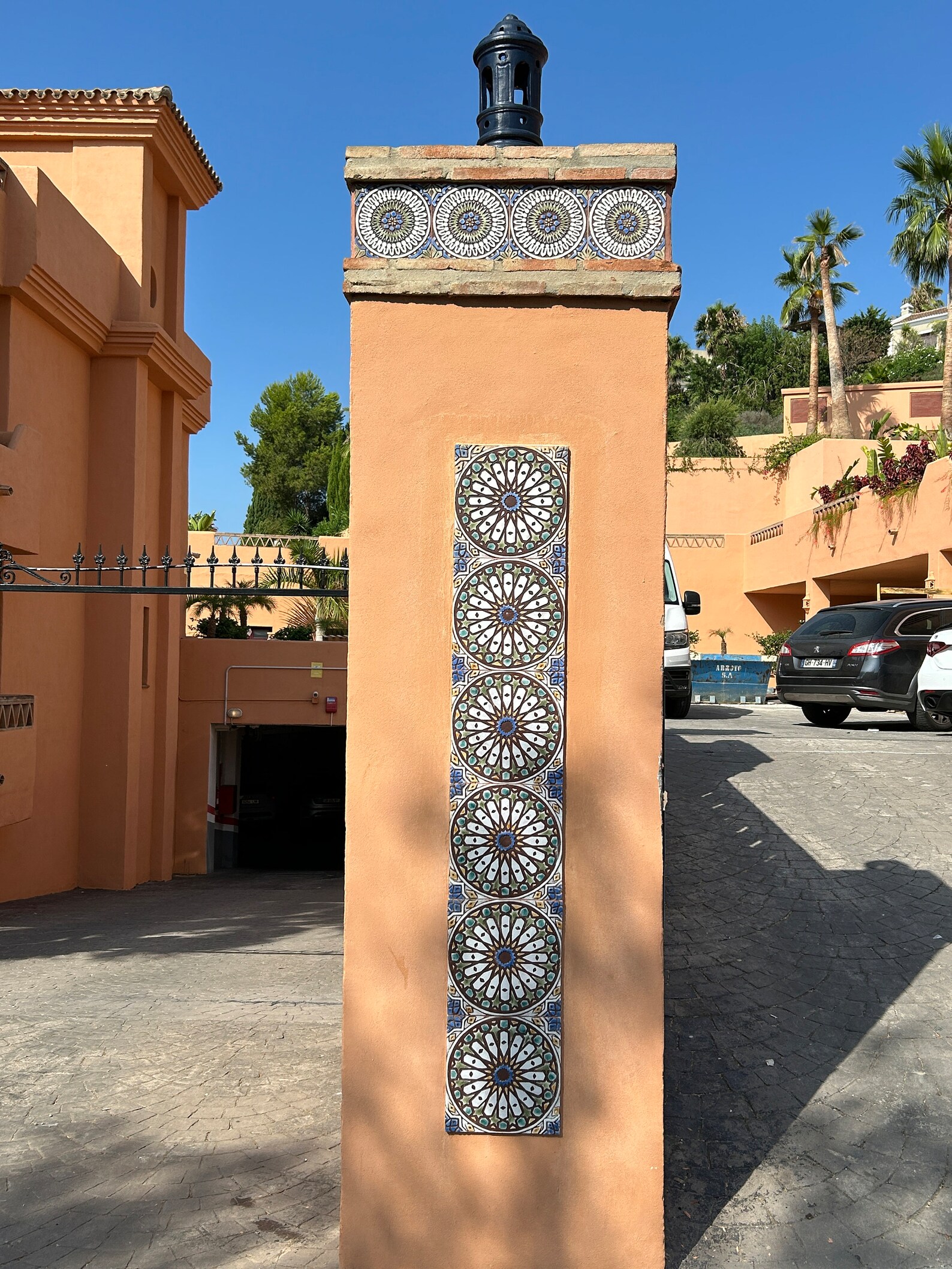 Handmade Turquoise Mandala Ceramic Tile: Tibetan Inspired Wall Art ...