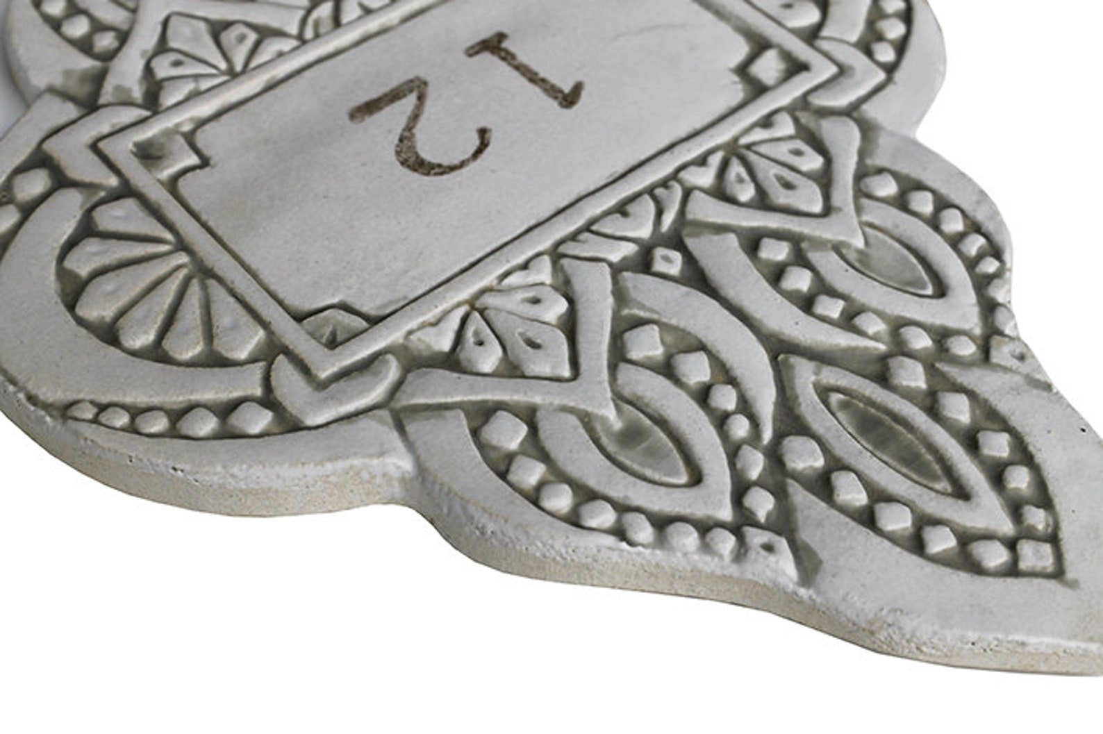 Hand Carved Ceramic House Number, Moroccan Beige Address Sign (12.2 X 8 ...