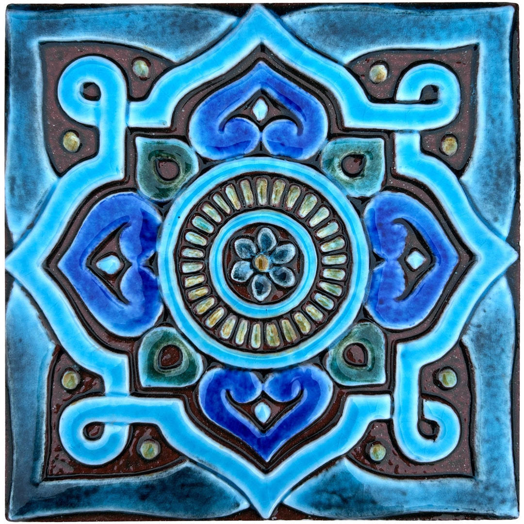 Spanish Decorative Tile Design for Outdoor & Indoor Decor, Ceramic Tile ...