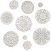 3 Circle Outdoor Wall Art, Floral Tile Design, Garden Decor, Outdoor ...