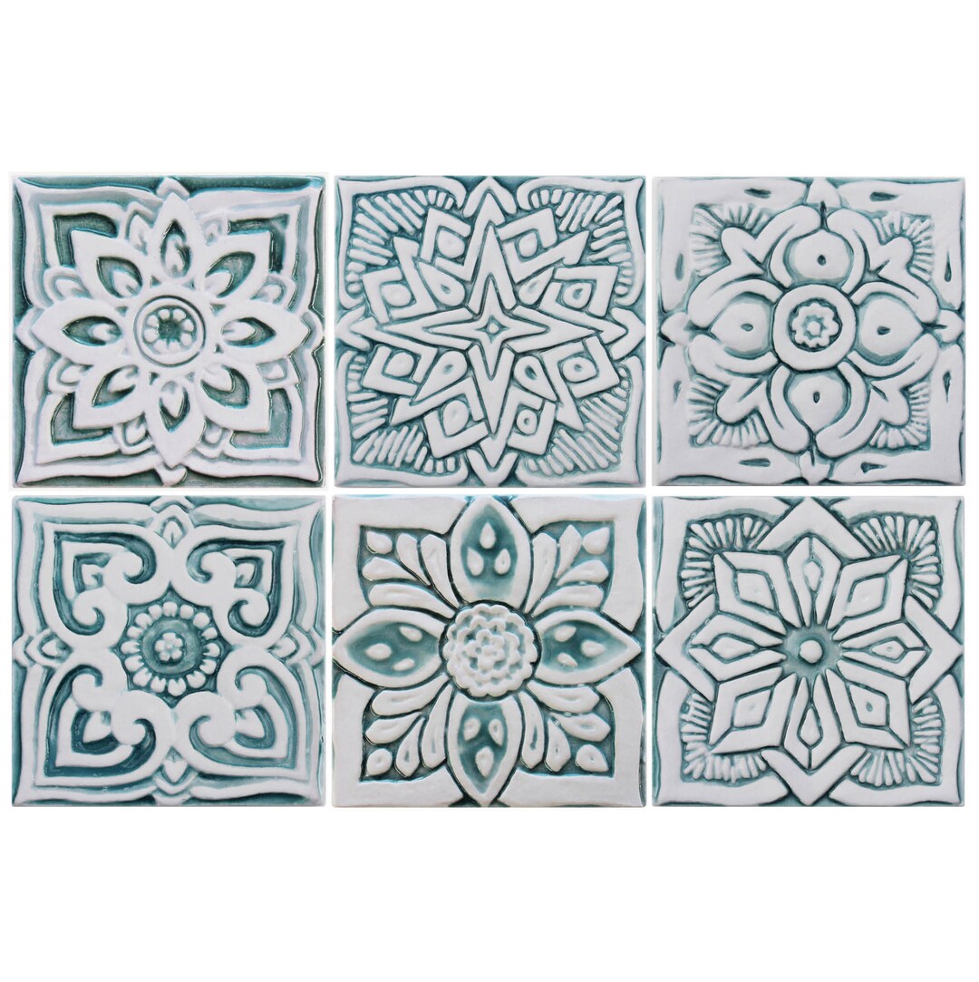 Decorative Tiles for Kitchens and Bathrooms Handmade Tiles - Etsy