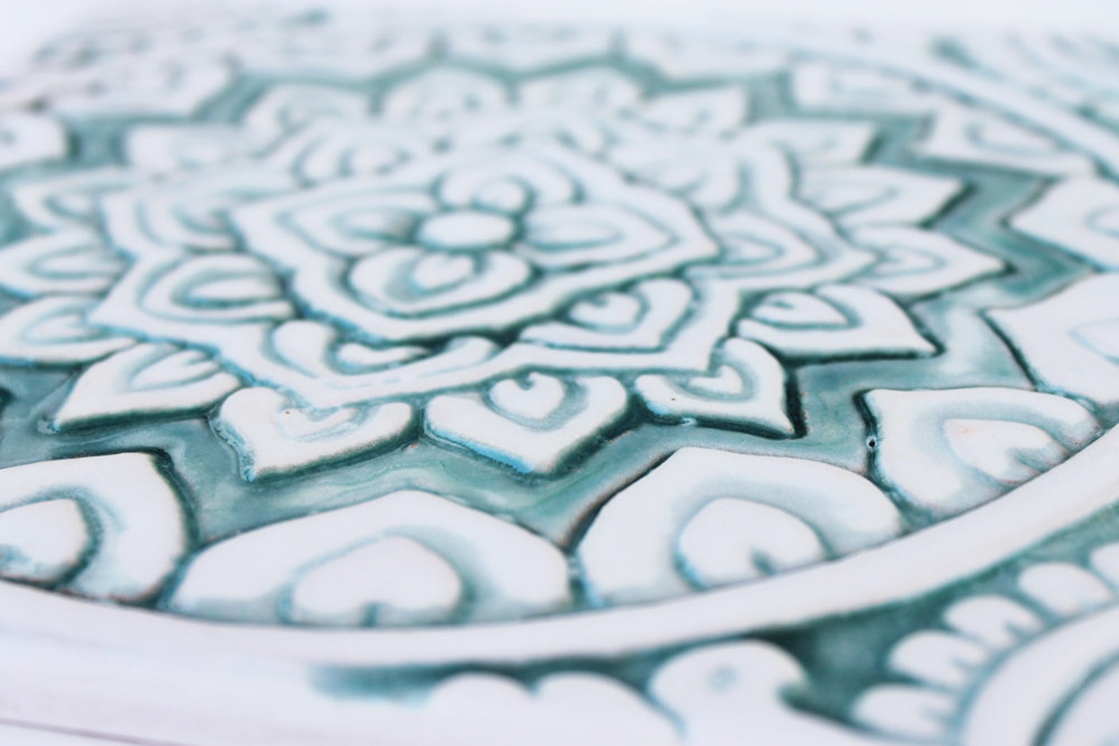 6 Beautiful Wall Hanging Ceramic Tiles 7.87rustic Home - Etsy