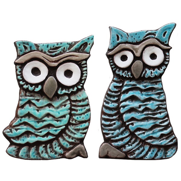 Ceramic Owl Sculpture - Etsy
