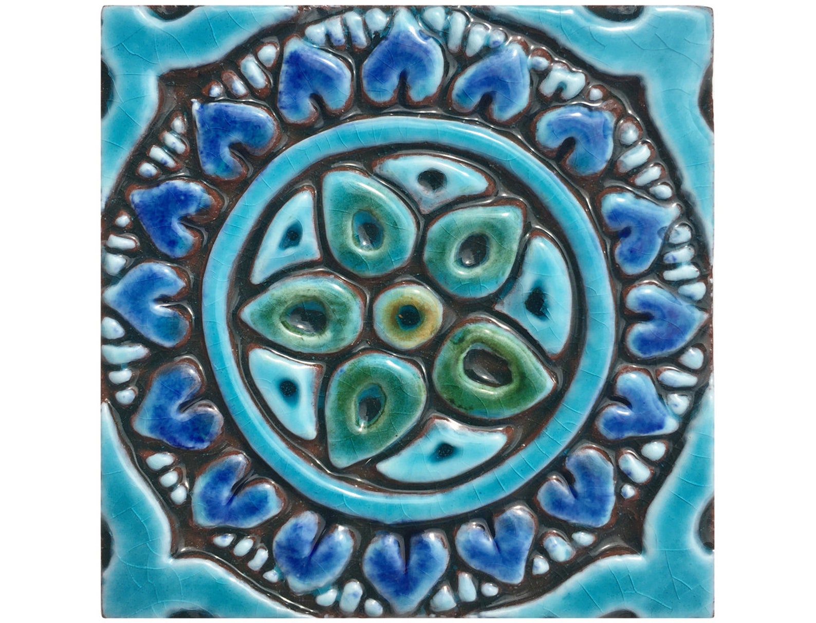 Set de 12 azulejos turquesa para baños y cocinas. Azulejos - Etsy España