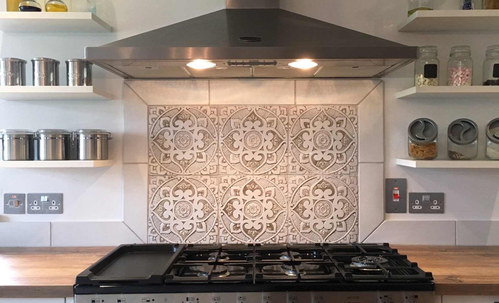 6 Ceramic Tiles for Kitchens Backslash, Bathrooms Decorative Tiles ...