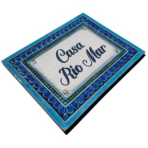Address Sign Tile Design, Outdoor Sign, Decor House Sign in Deep Relief ...