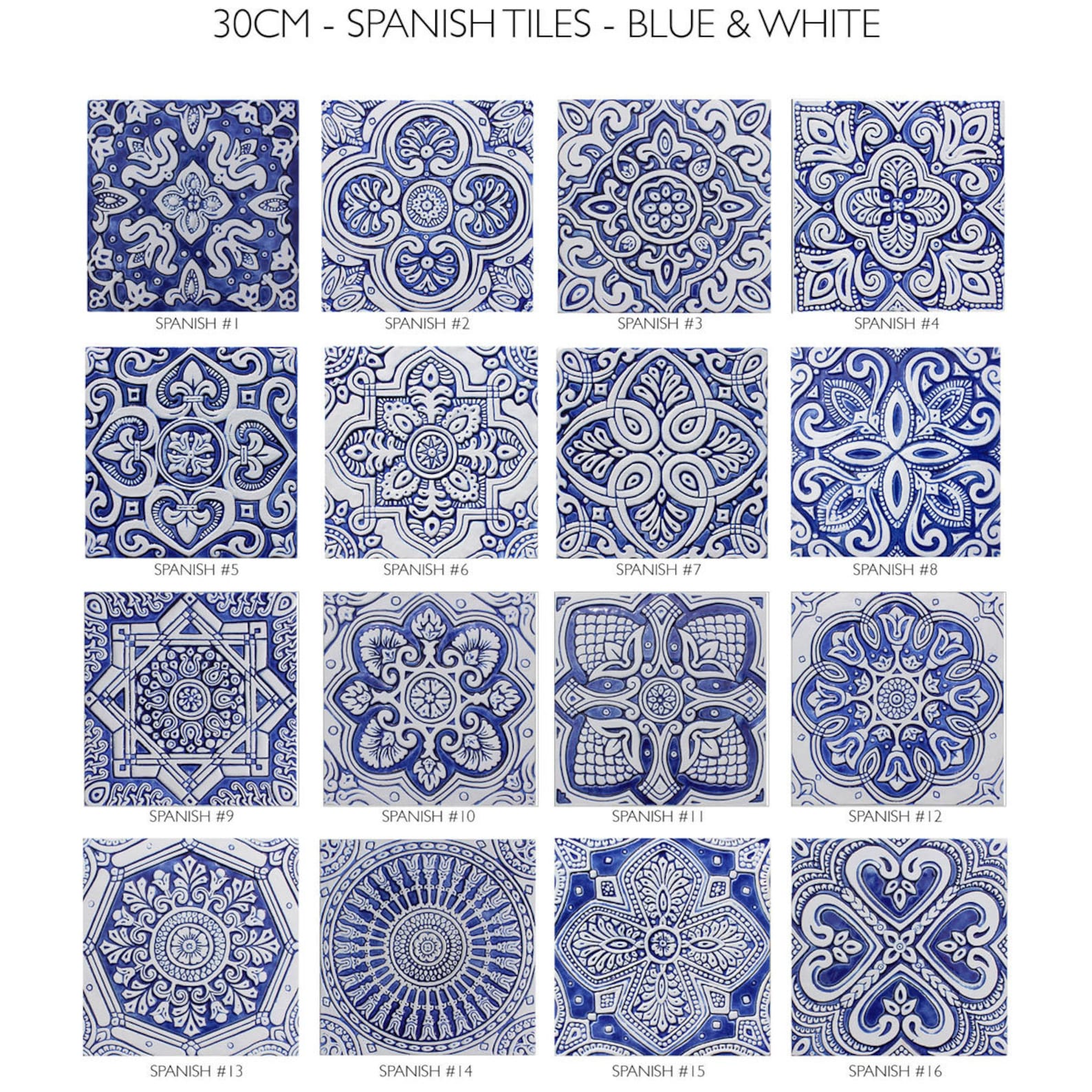 Large Spanish Tile Wall Art Made From Ceramic, Spanish Tile Mural ...