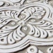 Handmade Spanish Ceramic Tile: Beige & White Wall Art (30cm) - Etsy