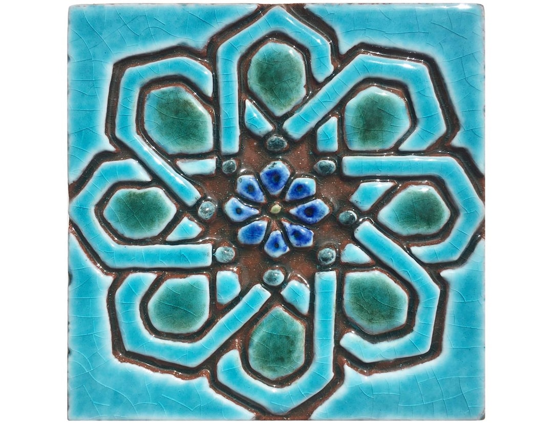Moroccan Ceramic Wall Art, Ceramic Tile Art, Hand Painted Tile ...