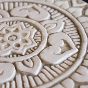 Ceramic Art With Mandala Design for Lounge Decor, Circle Wall ...