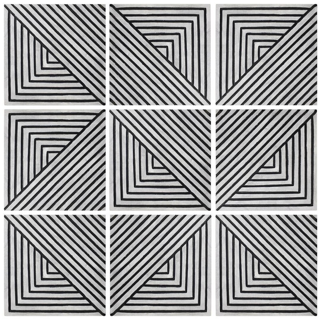 9 Abstract Mural Tiles Made From Ceramic, Wall Tiles, Abstract Wall Art ...