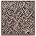 Ceramic Tile With African Design Glazed in Neutral Tones, Decorative ...