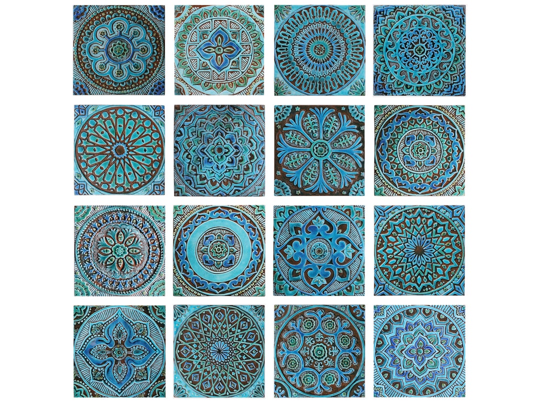 16 Outdoor Ceramic Wall Art, Extra Large Wall Art Installation, Tile ...