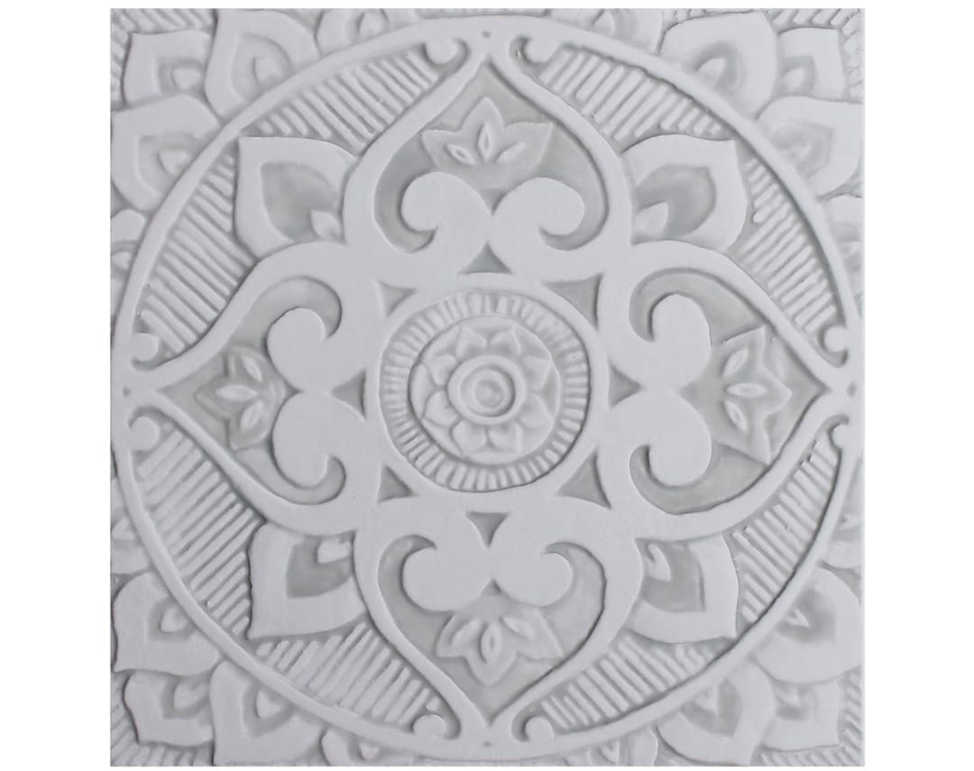 Mandala Tile Design Made From Ceramic, Decorative Tile for Living Wall ...