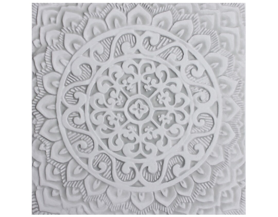 Mandala Wall Hanging Made From Ceramic, Outdoor Wall Art or Bathroom ...
