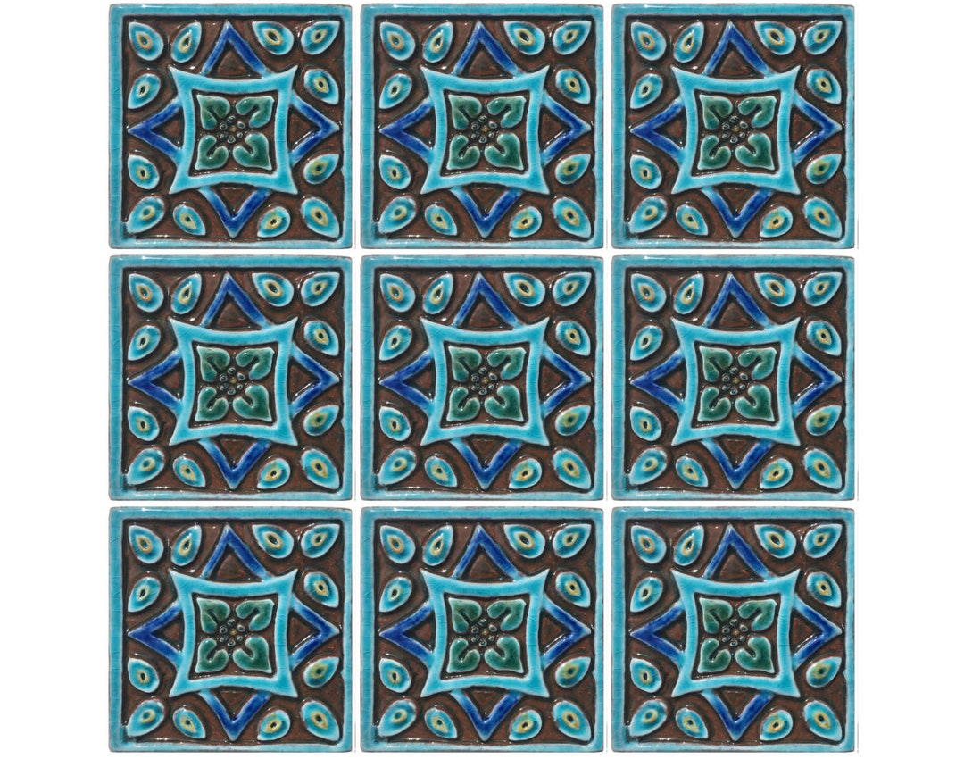 9 Andalusian Tiles for Kitchens & Bathrooms, Ceramic Tiles, Handmade ...