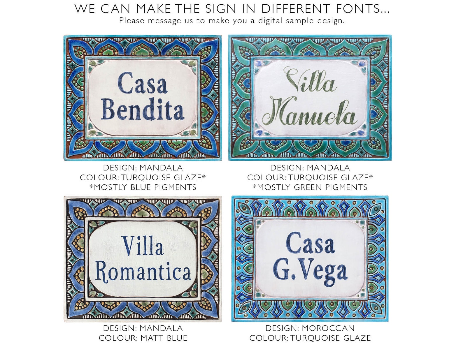 Large House Sign Made From Ceramic Custom House Plaque - Etsy