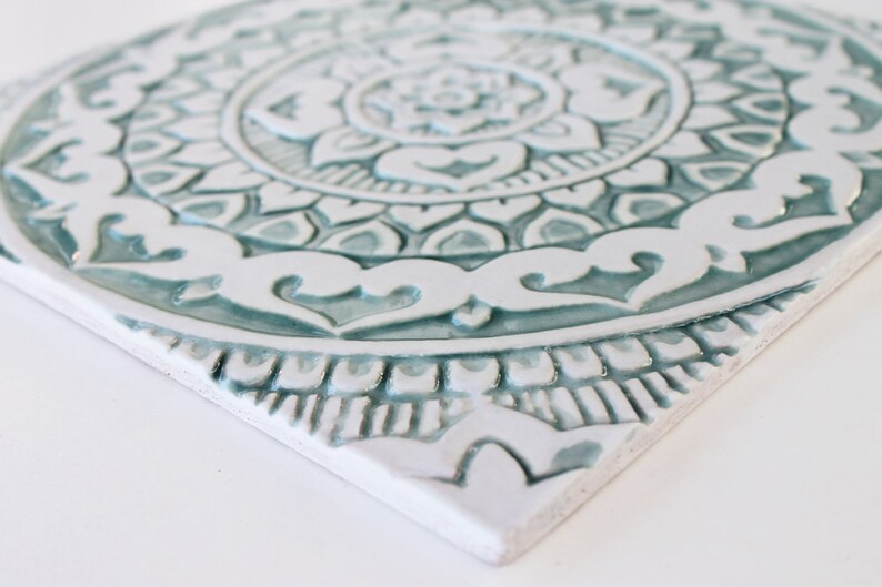 Hand Painted Tiles in Mandala Design for Wall Hanging - Etsy