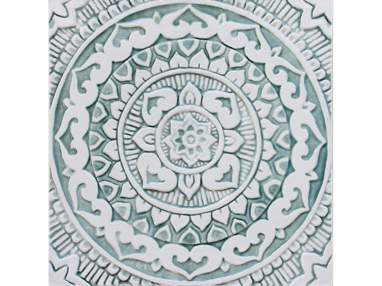 Hand painted tiles in Mandala design for wall hanging | Etsy