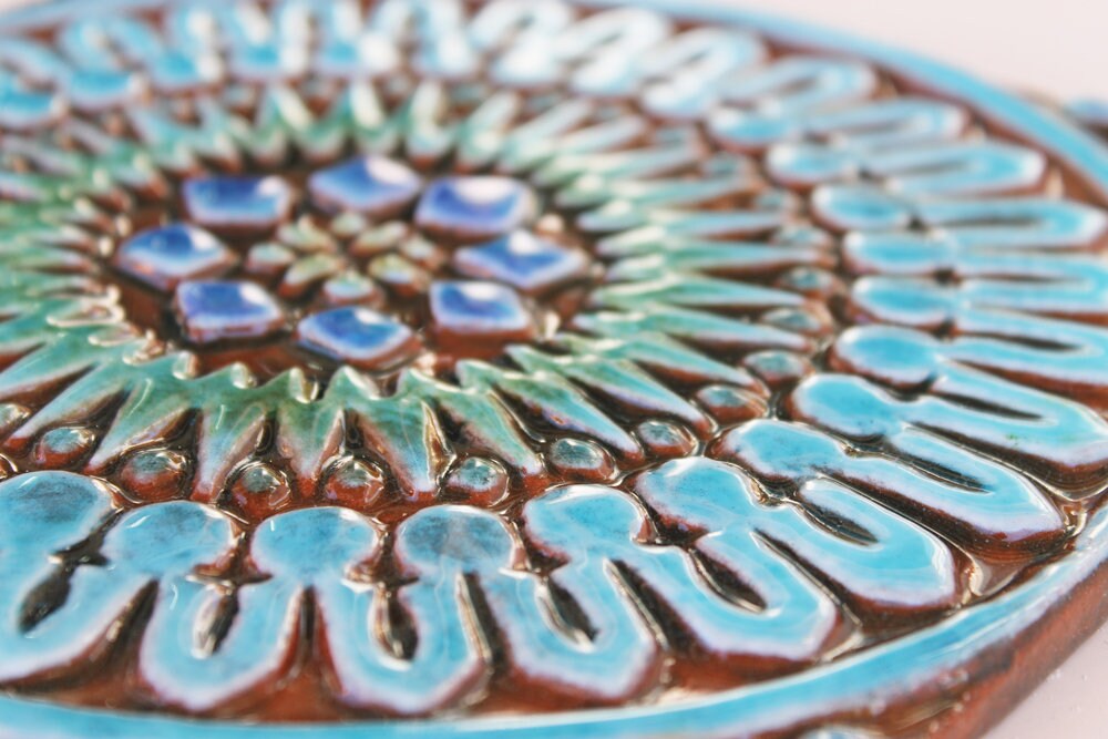 10 Ceramic tiles 7.87 Handmade decorative tiles 12 | Etsy